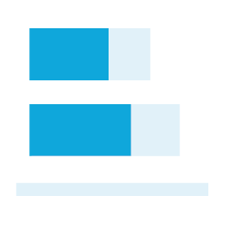 Positive and negative bar graph Vector Icons free download in SVG, PNG ...