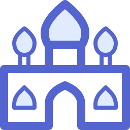 Taj Mahal Vector Icons free download in SVG, PNG Format