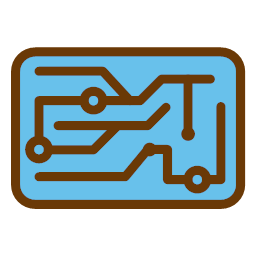 Circuit board Vector Icons free download in SVG, PNG Format
