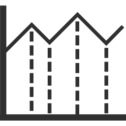 Broken line diagram Vector Icons free download in SVG, PNG Format