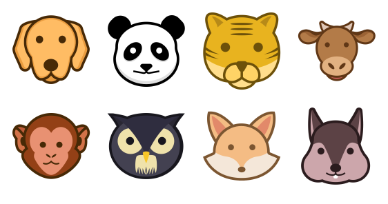 Animal Vector Icons free download in SVG, PNG Format