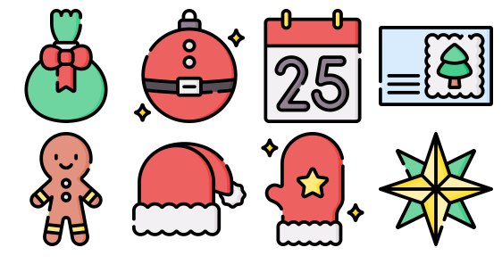 Holiday Vector Icons free download in SVG, PNG Format