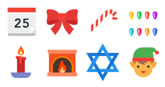 Holiday Vector Icons free download in SVG, PNG Format