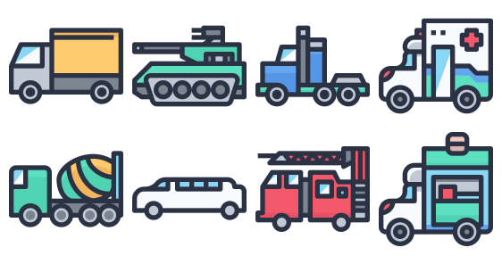 Transportation Vector Icons free download in SVG, PNG Format